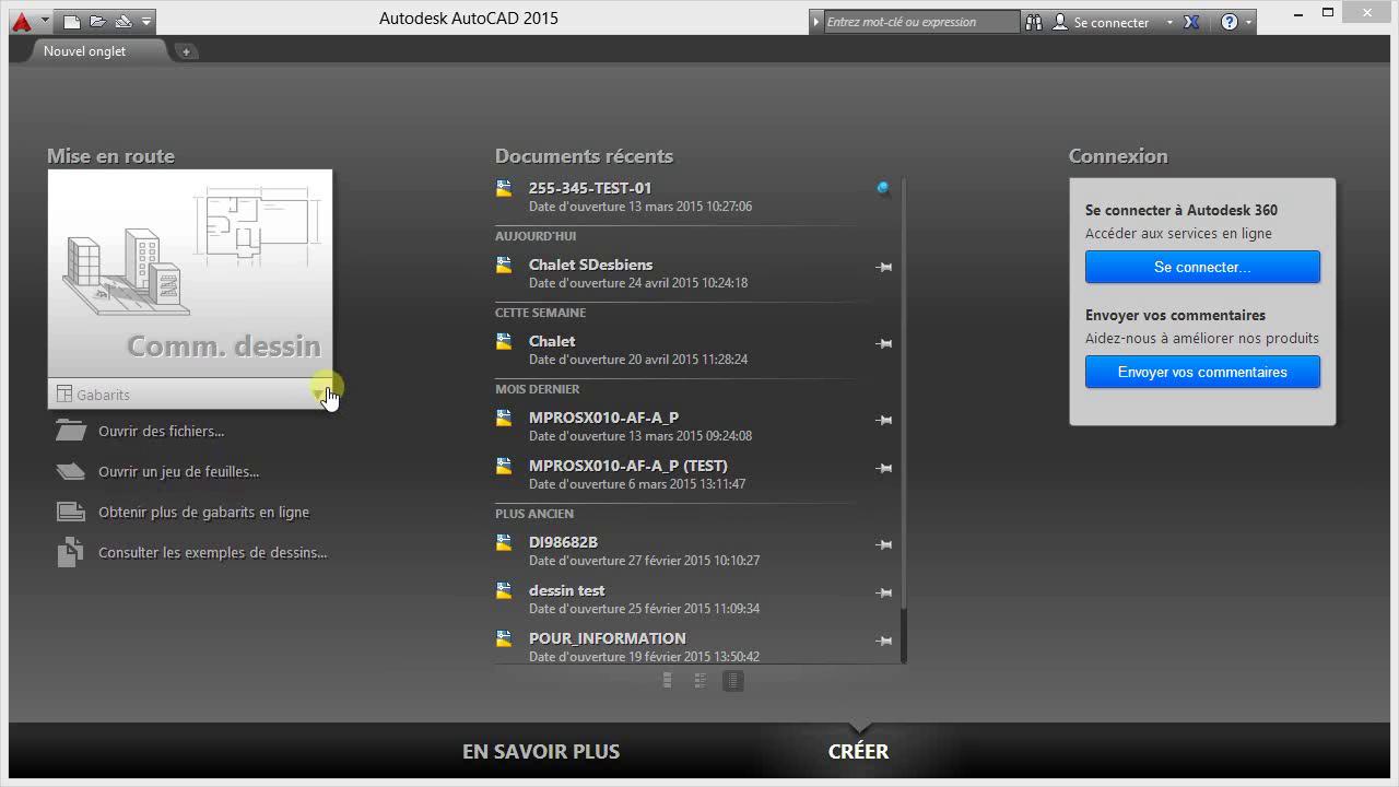 Vidéo - AutoCAD 2015 : Présentation de l'interface - ADC-DAO